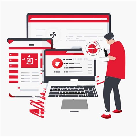 Web App Test Maintenance Vector Illustration Premium AI Generated Vector