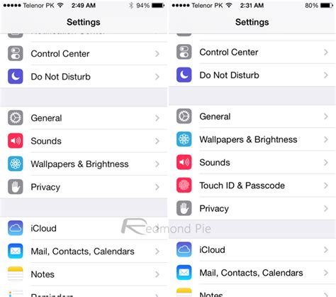 IOS Vs IOS Side By Side Visual Comparison IMAGES Redmond Pie