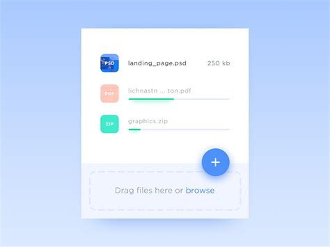 File Upload Ui Inspiration Via Muzli By Muzli Muzli Design Inspiration