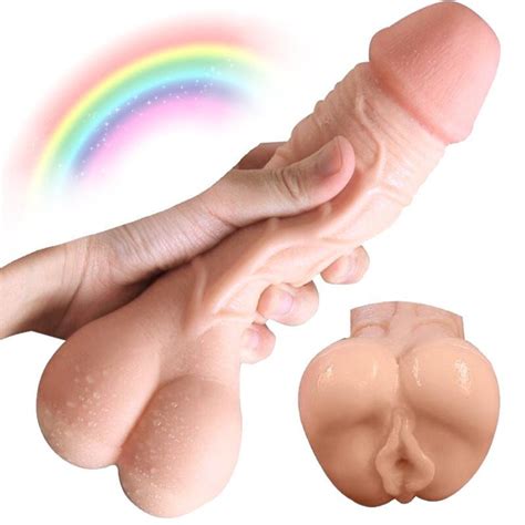 2 In 1 Male Masturbator Sex Toys For Men With 3d Realistic Vagina Anal
