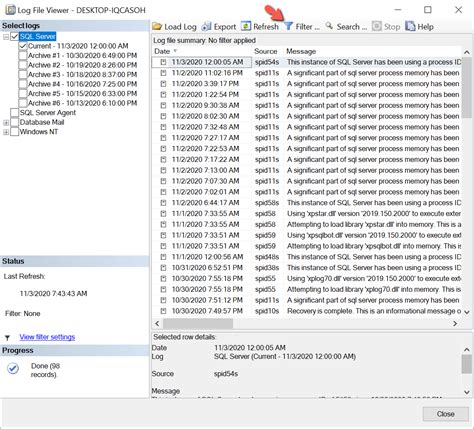 Search Sql Server Error Log Files Simple Talk