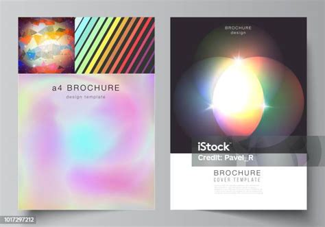 A4 형식 현대 표지 샘플 레이아웃의 벡터 일러스트 레이 션 브로셔 잡지 전단지 책자 보고서에 대 한 서식 파일을 디자인 합니다 최소한의 디자인의 추상 화려한 기하학적 배경