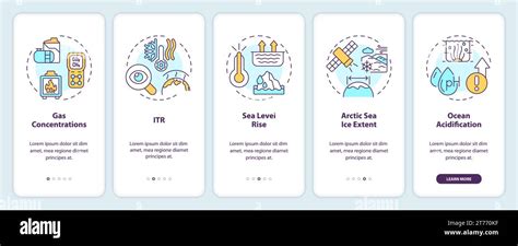 Walkthrough Climate Metrics With Multicolor Linear Icons Stock Vector Image And Art Alamy