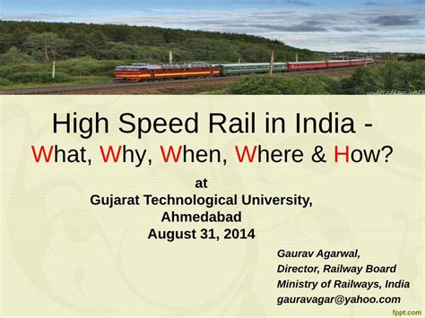PDF High Speed Rail In India Speed Rail In India Presentation High Speed Rail In India