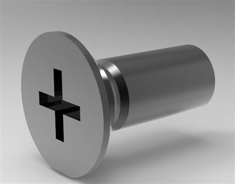 Autodesk Inventor 3d Cad Model Of Countersunk Flat Screws M2x5 L25mm Thousands Of Free Autocad