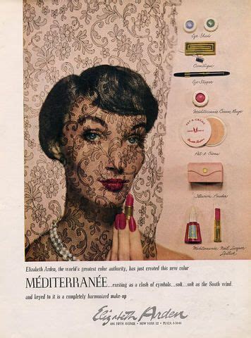 A Lovely Ad For Elizabeth Ardens Mediterranee Line Of Cosmetics From