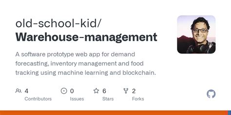 GitHub Old School Kid Warehouse Management A Software Prototype Web App For Demand