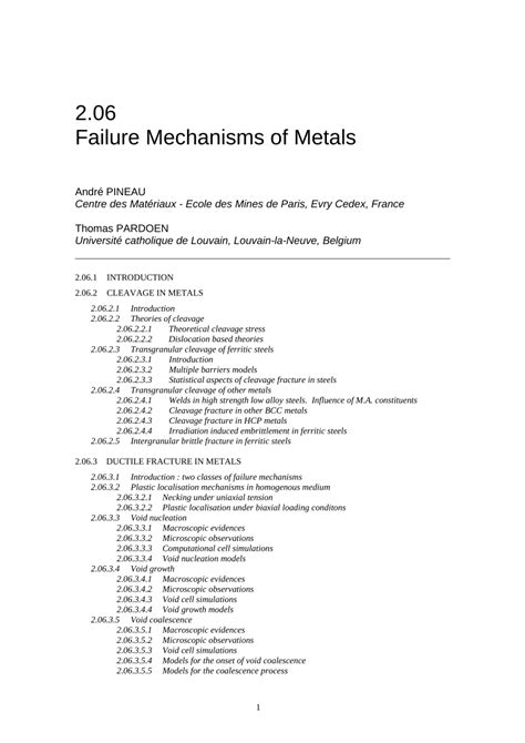 Pdf Comprehensive Structural Integrity