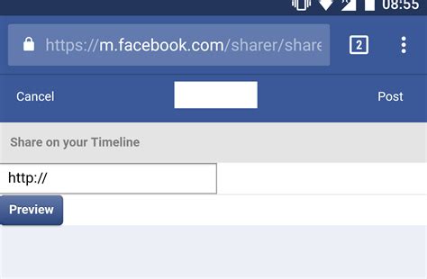 Php Javascript ссылка на Facebook не работает на мобильных