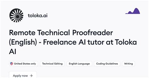 Himalayas On Linkedin Remote Technical Proofreader English Freelance Ai Tutor Job At Toloka…