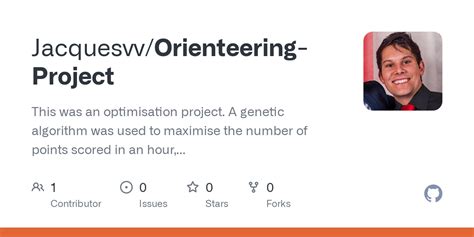 github jacquesvv orienteering project this was an optimisation