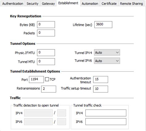 Configuring A VPN Tunnel