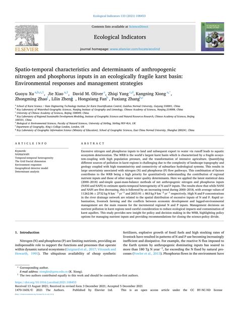 Pdf Spatio Temporal Characteristics And Determinants Of Anthropogenic