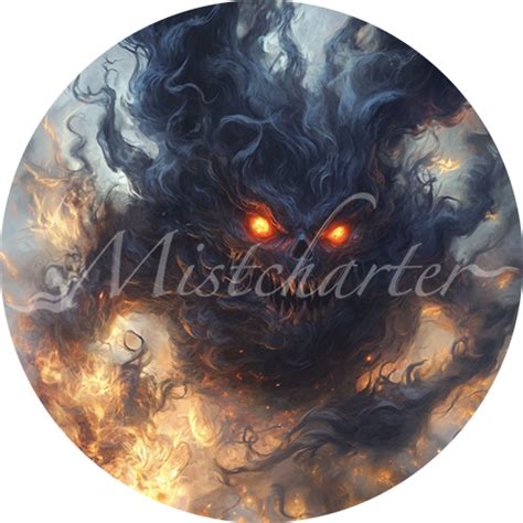 Smoke Mephit Game Tokens For Vtt And Ttrpg Mistcharter Maps