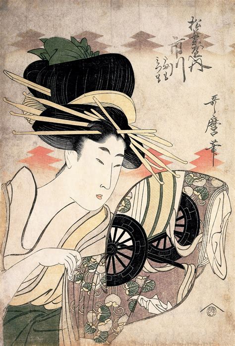 Kitagawa Utamaro Ukiyo E Woodblock Prints Set 2 Japanese Art Images