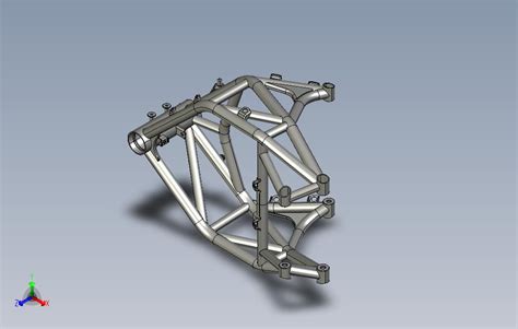 框架结构3d模型 Step 模型图纸免费下载 懒石网