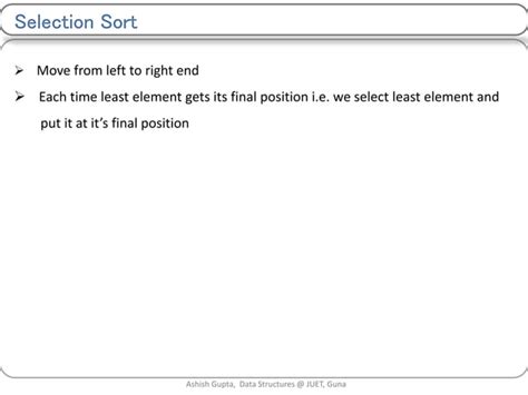 sorting algorithms ppt