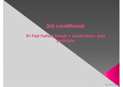 Third Conditional English ESL Powerpoints