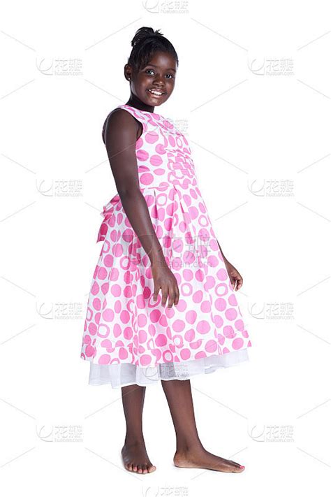 可爱的非裔美国女孩