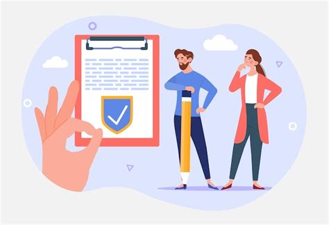 Premium Vector Personal Data Protection Concept Man And Woman
