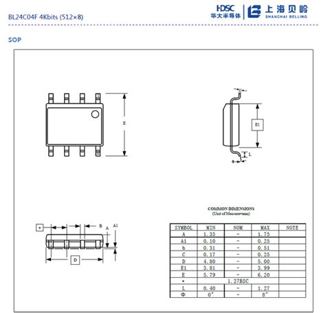 30 stück bl24c04f 512x8bit eeprom seriell i²c bus so8 rm 1 27mm von
