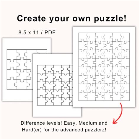 Create Your Own Puzzle Worksheets Custom Puzzle Design Printable