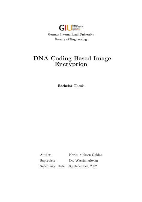 Pdf Dna Coding Based Image Encryption