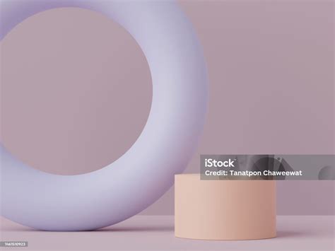 모형 및 제품 프레젠테이션을 위한 최소 디스플레이 연단 디자인의 3d 렌더링 파스텔 컬러 장면이 있는 받침대 무대 모형 및 웹 배너를 위한 트렌디한 디자인 0명에 대한 스톡