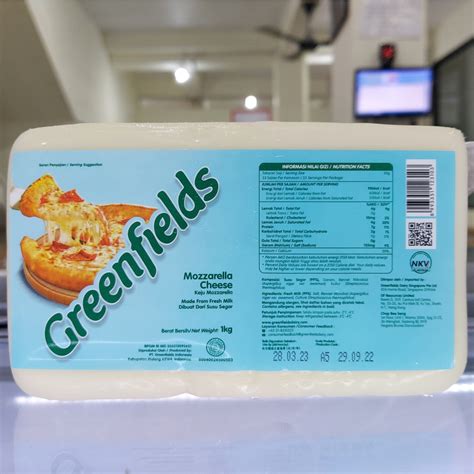 Jual Greenfields Mozzarella Cheese 1 Kg Keju Mozarella Greenfield Khusus Kurir Instant