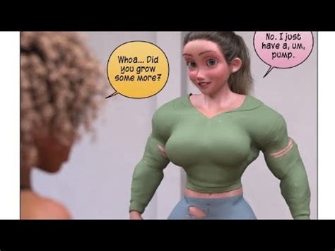 Female Muscle Cartoon Comic Tina Toons Tremendous Transformation Part