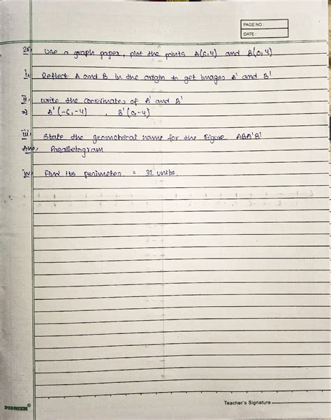 ICSE Using A Graph Paper Plot The Points A And B