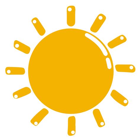 Bright Yellow Sun With Highlights 23942076 Vector Art At Vecteezy