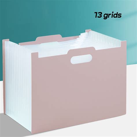 Desktop File Organizer Box Expanding File Folder Multilayer Extra Thick Folder A4 Compartment