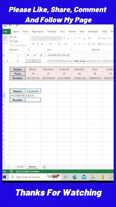 Execl Tutoring Learn How To Use Hlookup With Match Function In Excel