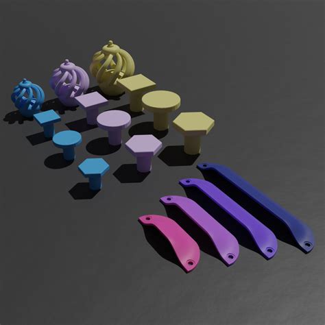 Assorted Knobs And Handles By Darkness Download Free Stl Model