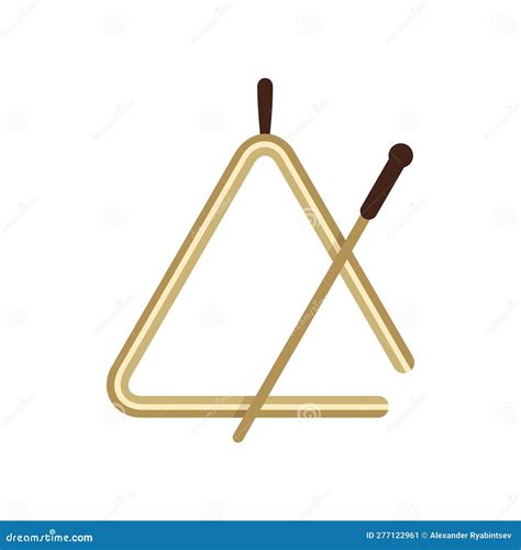 Triangle Musical Instrument Vector Illustration Percussion Music