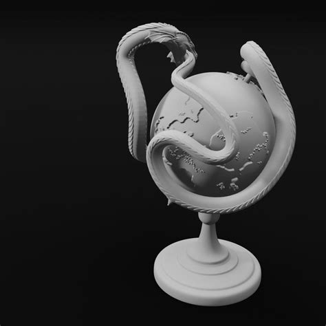 Jormungandr Globe World Serpent Decoration 3d Print Model 3d Model 3d Printable Cgtrader