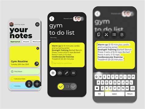 Note Taking Mobile App Ui Design By Tayyab Younas On Dribbble