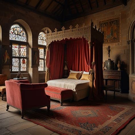 Bedroom In A Medieval Castle