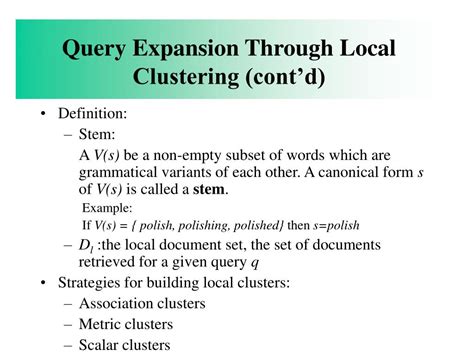 Ppt Modern Information Retrieval Chapter 5 Query Operations