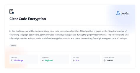 Clear Code Encryption Labex