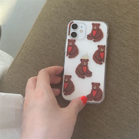 화이트무드 러블리 하트 베어 젤리 케이스 3color 아이폰 X Xr Xs 맥스 Pro 삼성 귀여운 11 12 미니 S 9 20 노트 8 9 10 커플 데일리 위시버킷