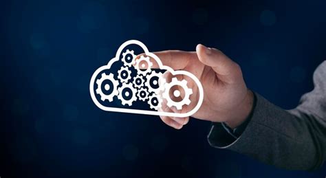 Premium Photo Data Cloud With Gears