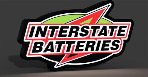 Interstate Batteries Lightbox Led Lamp By Braga3dprint Printables Store