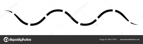 wavy waving billowy zig zag criss cross dashed lines stock vector by