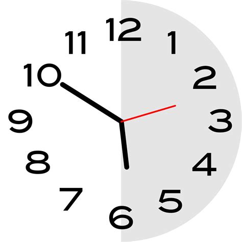 10 Minutes To 6 Oclock Analog Clock Icon 3546610 Vector Art At Vecteezy