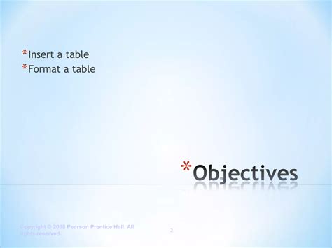Ms Word 2007 Insert Tables Ppt