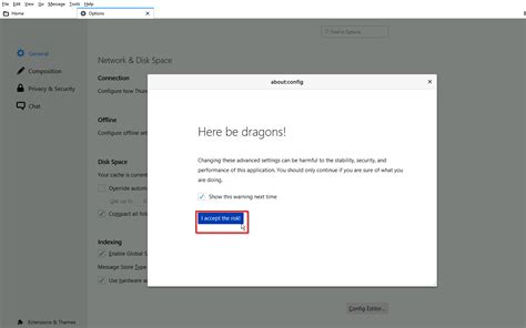 Thunderbird TLS Activation