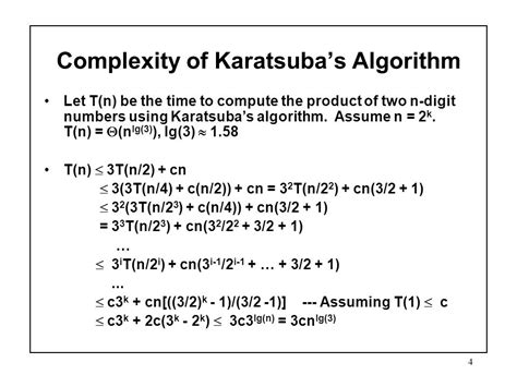 Karatsubas Algorithm For Integer Multiplication Ppt Video Online