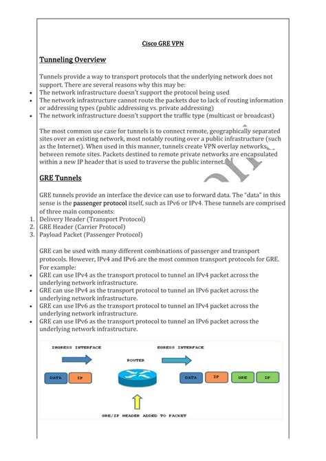 Solution Gre Over Ipsecdmvpn Pdf Studypool